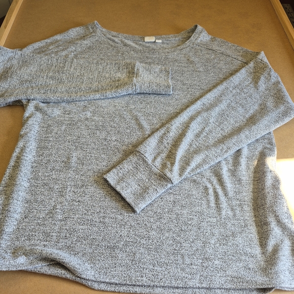 GAP | Tops | Gap Gray Long Sleeve Blouse 28618 | Poshmark